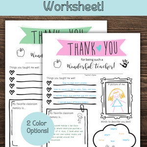 Teacher Appreciation Printable Teacher Appreciation Week Gift Thank You ...