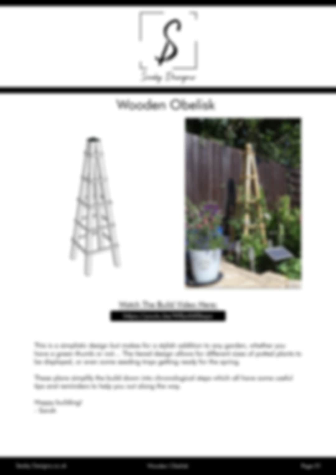 Obelisk Plans // DIY // How to // Guide // Step by Step // Blueprints ...