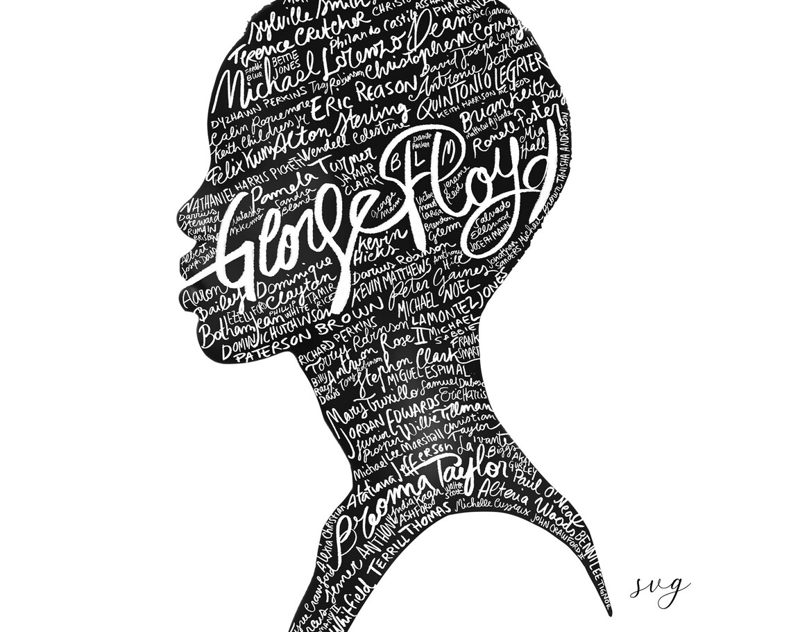 Say Their Names Svg • Equal Rights Clipart • Black Lives Matter Names ...