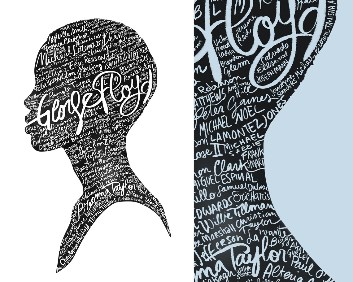 Say Their Names Svg • Equal Rights Clipart • Black Lives Matter Names ...