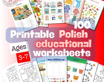 Fun, Educational, Printable Polish Worksheets - SPRING EDITION - Etsy