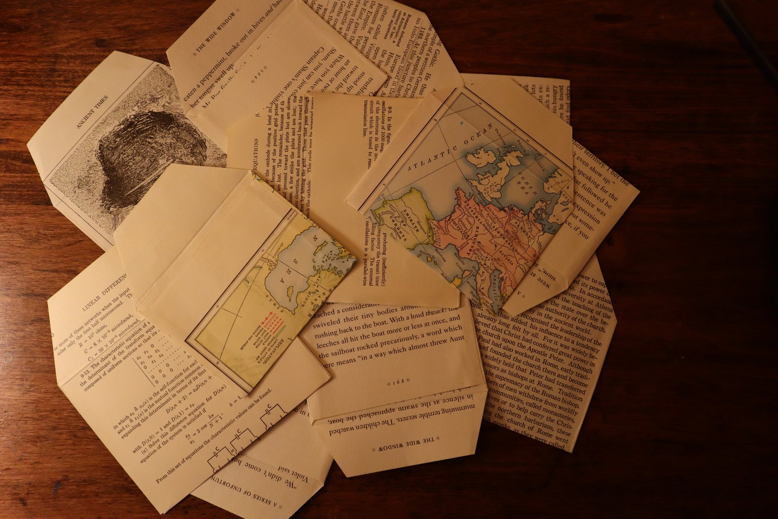 Book Page Envelopes - Etsy