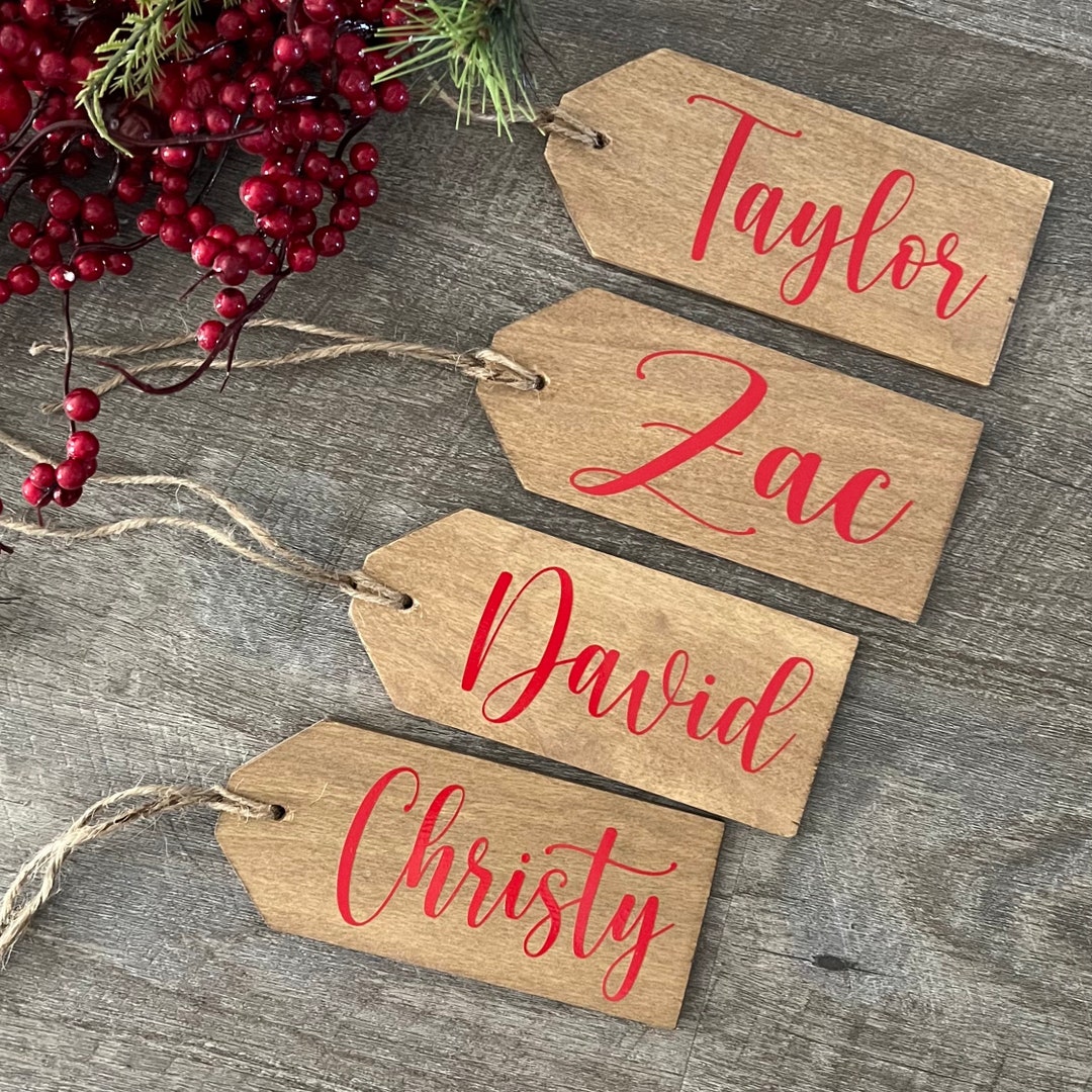 Personalized Stocking Tags | Name Tags for Stockings | Stocking Tags ...