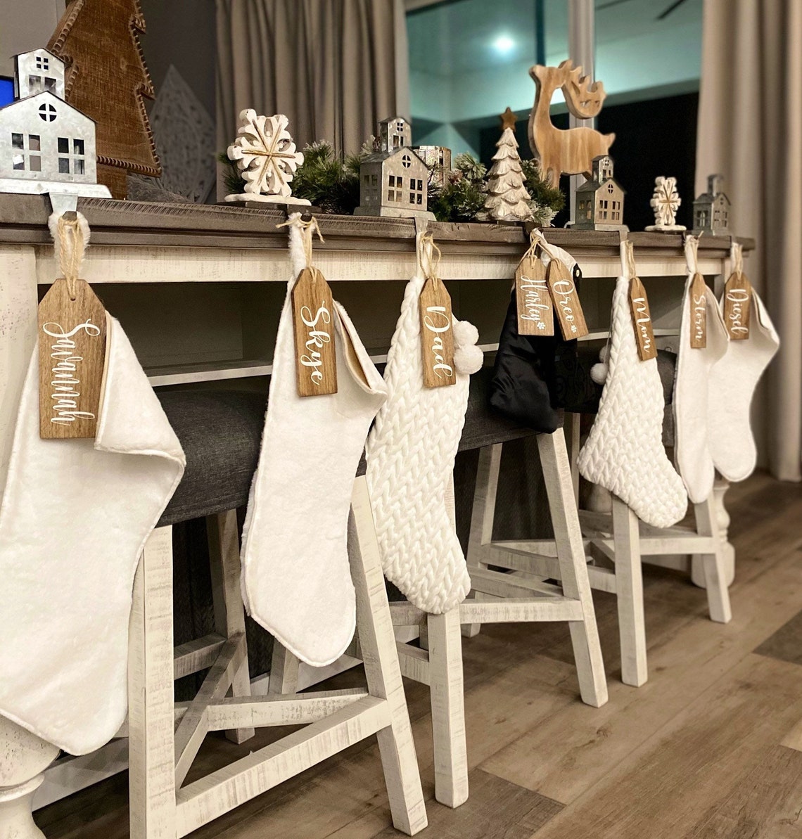 Personalized Stocking Tags Name Tags for Stockings - Etsy