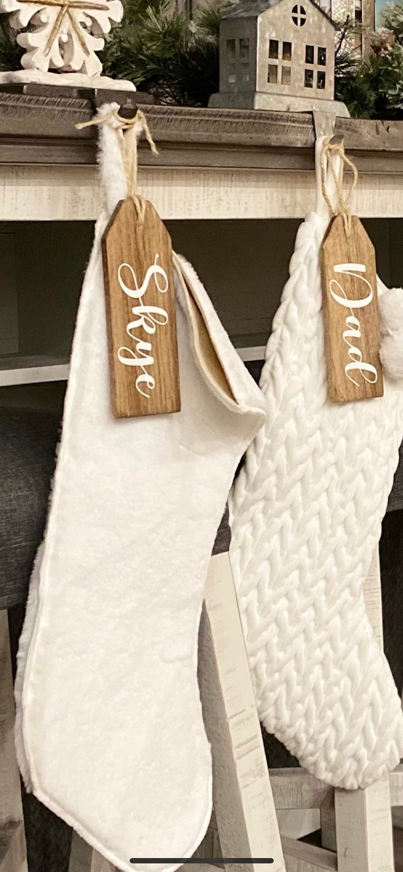 Personalized Stocking Tags Name Tags for Stockings - Etsy