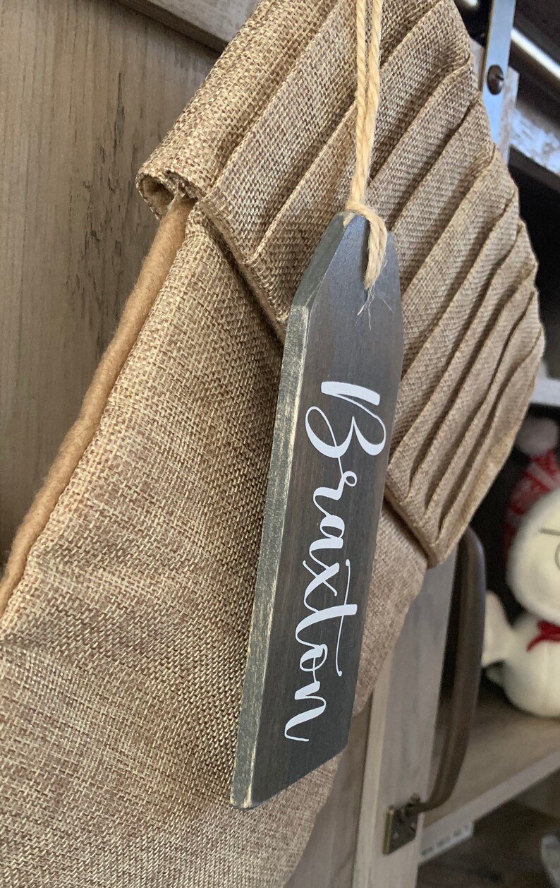 Personalized Stocking Tags Name Tags For Stockings Etsy