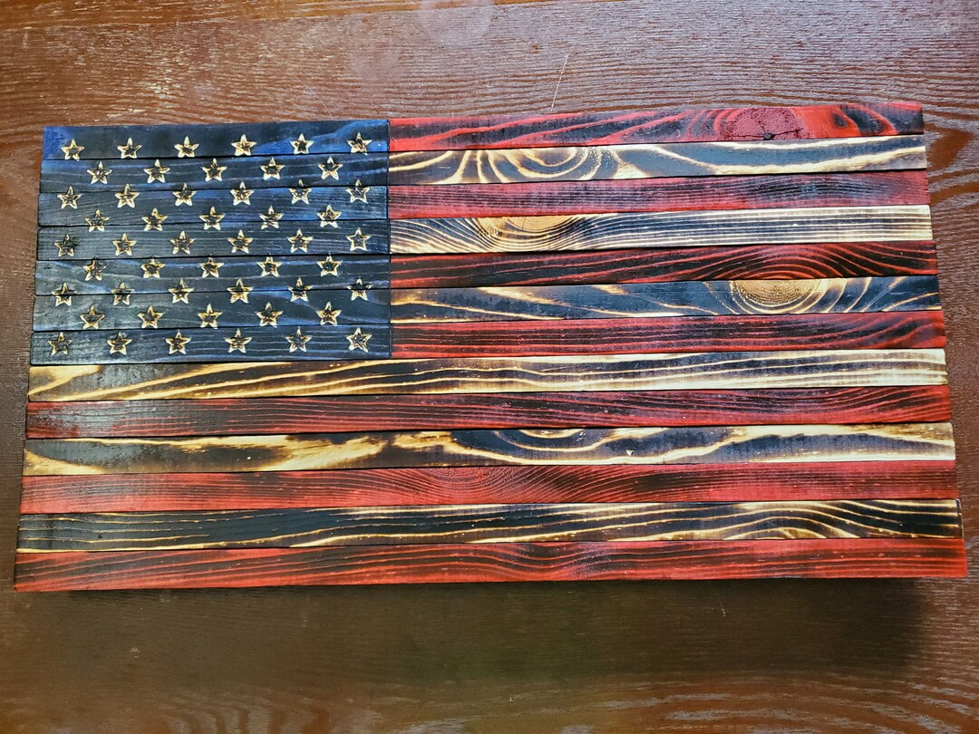 Rustic American Flag - Etsy