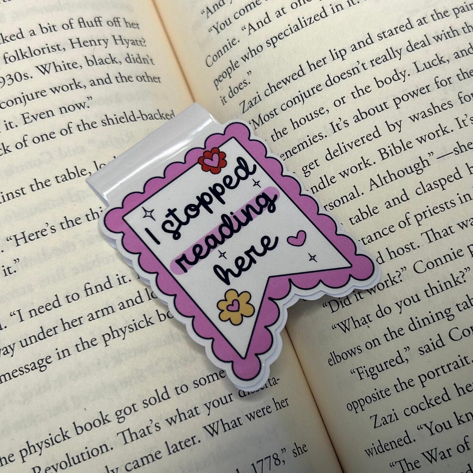 I Stopped Reading Here Magnetic Bookmark: Bookish Gift - Etsy