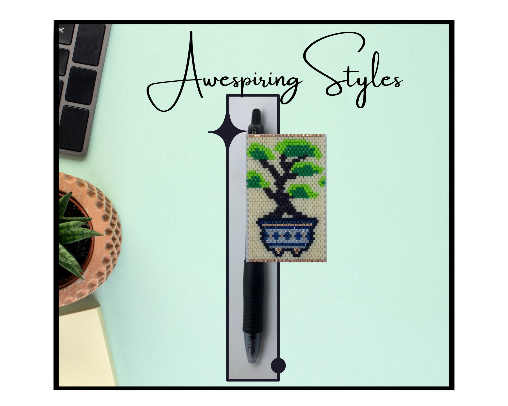 Bonsai Tree G2 Pen Wrap PDF Pattern - Etsy