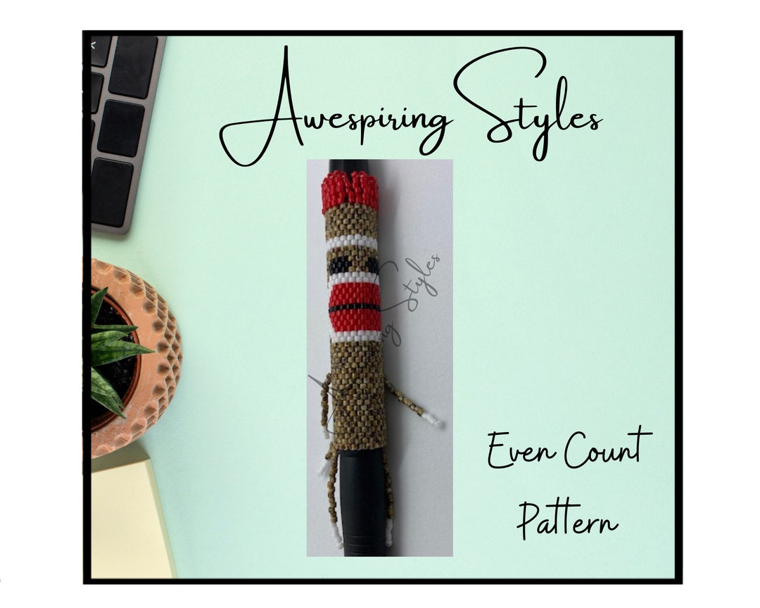 Dancing Sock Monkey G2 Pen Wrap PDF Pattern - Etsy