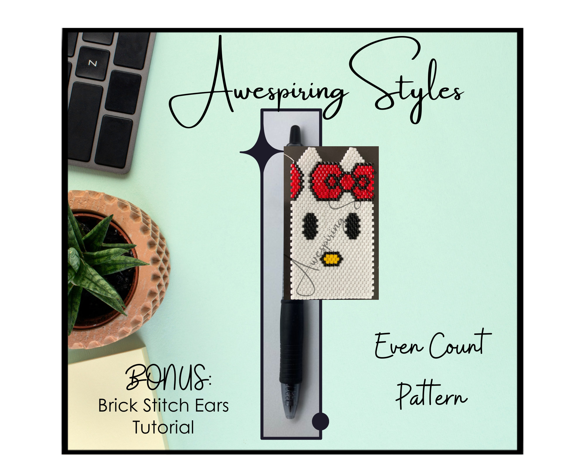 Hello Kitty G2 Pen Wrap PDF Pattern - Etsy