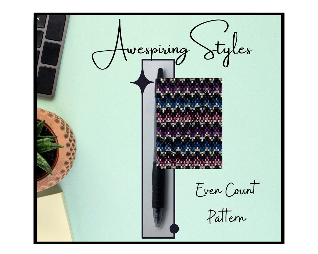Funky Zigzag G2 Pen Wrap PDF Pattern - Etsy