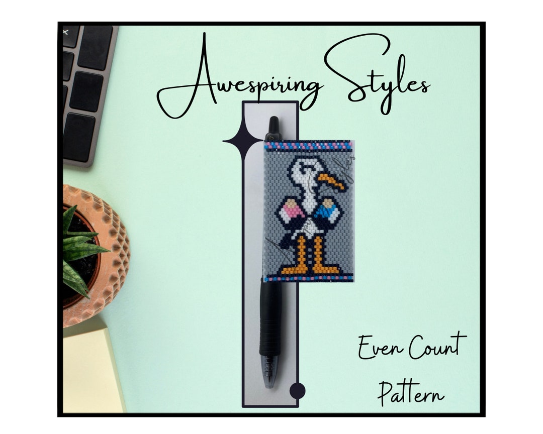 Gender Reveal Stork Baby Shower G2 Pen Wrap PDF Pattern - Etsy