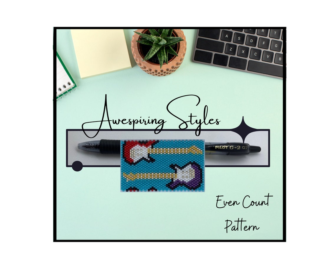Guitars G2 Pen Wrap PDF Pattern - Etsy