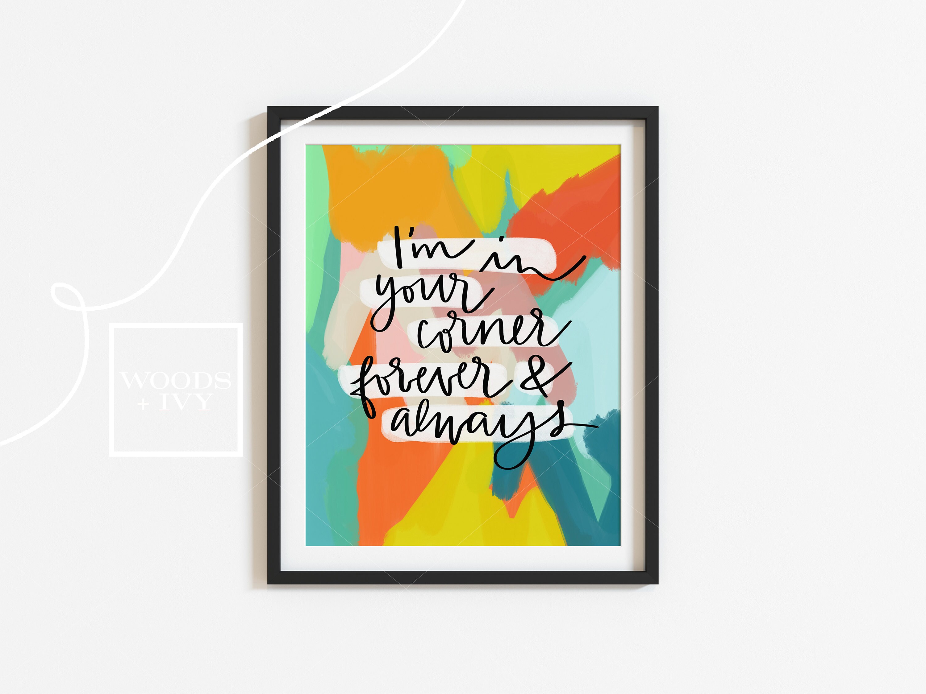 I'm in Your Corner Forever and Always Print - Etsy