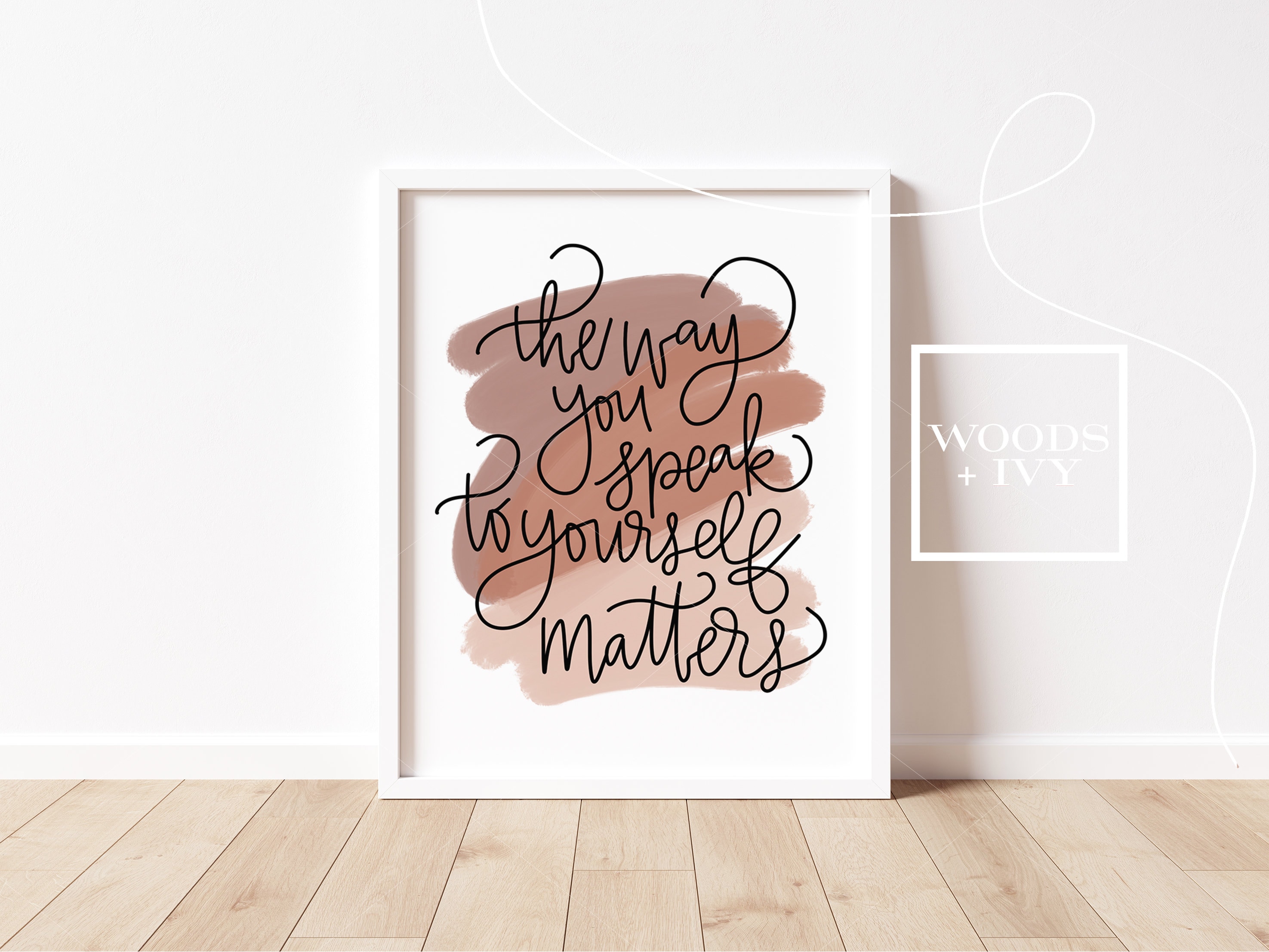 They Way You Speak to Yourself Matters Print Pinks - Etsy
