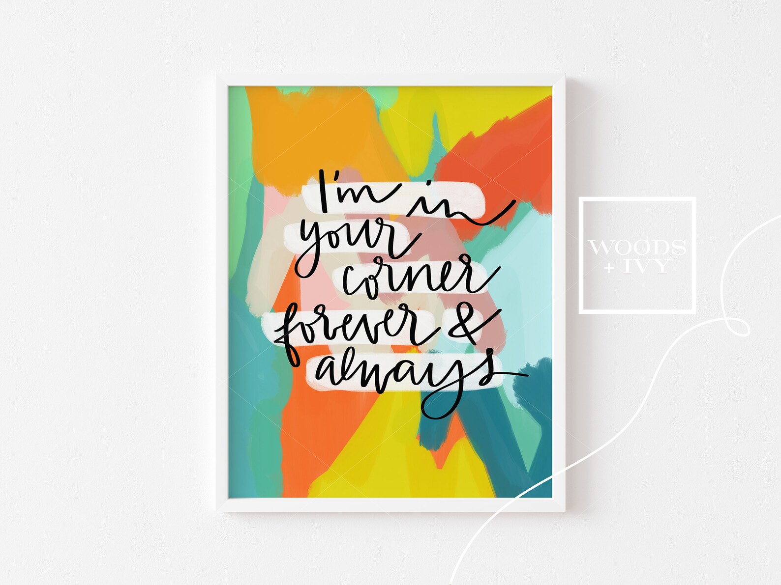 I'm in Your Corner Forever and Always Print - Etsy