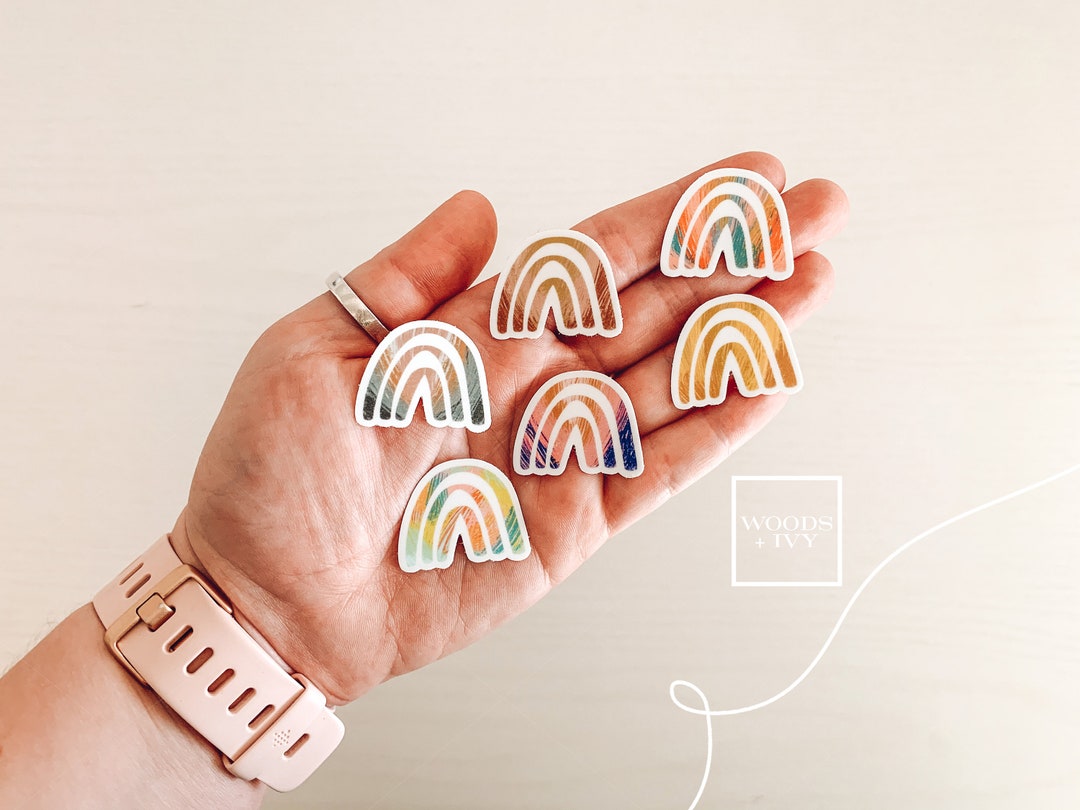 Mini Rainbow Sticker Pack Set of 6 - Etsy