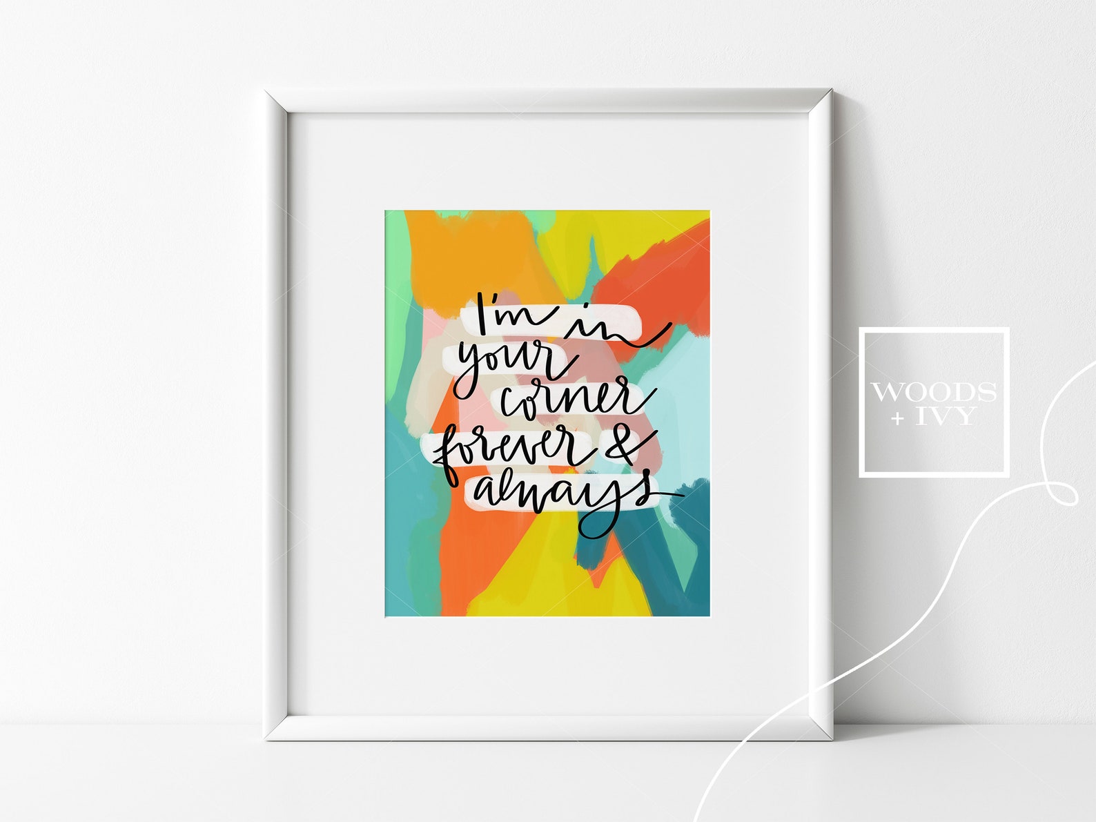 I'm in Your Corner Forever and Always Print - Etsy