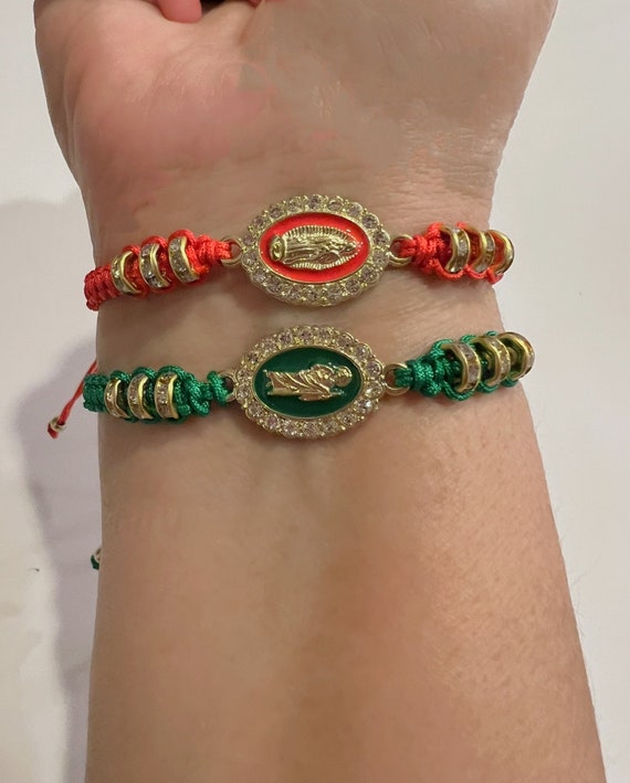 Virgin Mary Saint Benedict Mexican Bracelets Custom Made San Benito and Virgin Mary Bracelet Saint Jude Catholic Bracelets Religious
