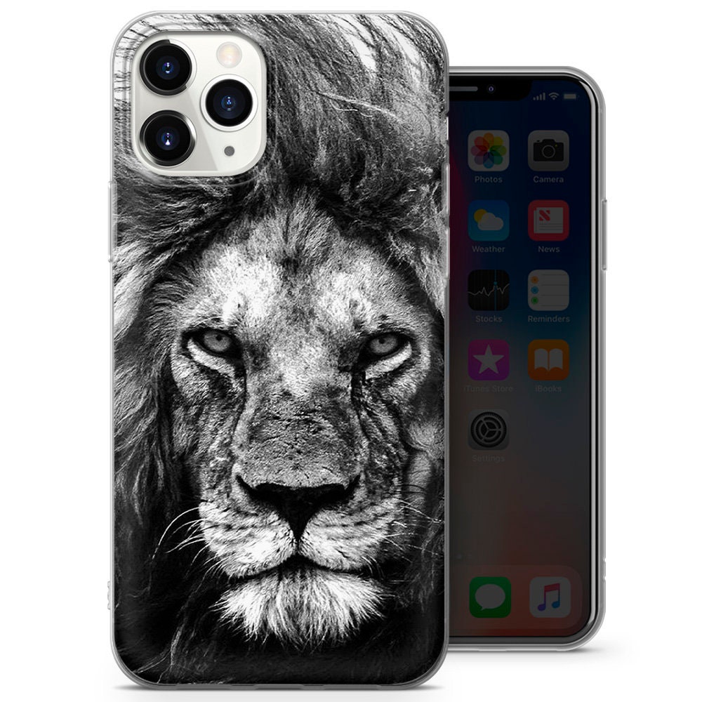 Lion Design Phone Case Cover for iPhone 17 Pro Max, 16 Plus, 15, 14, 13 ...