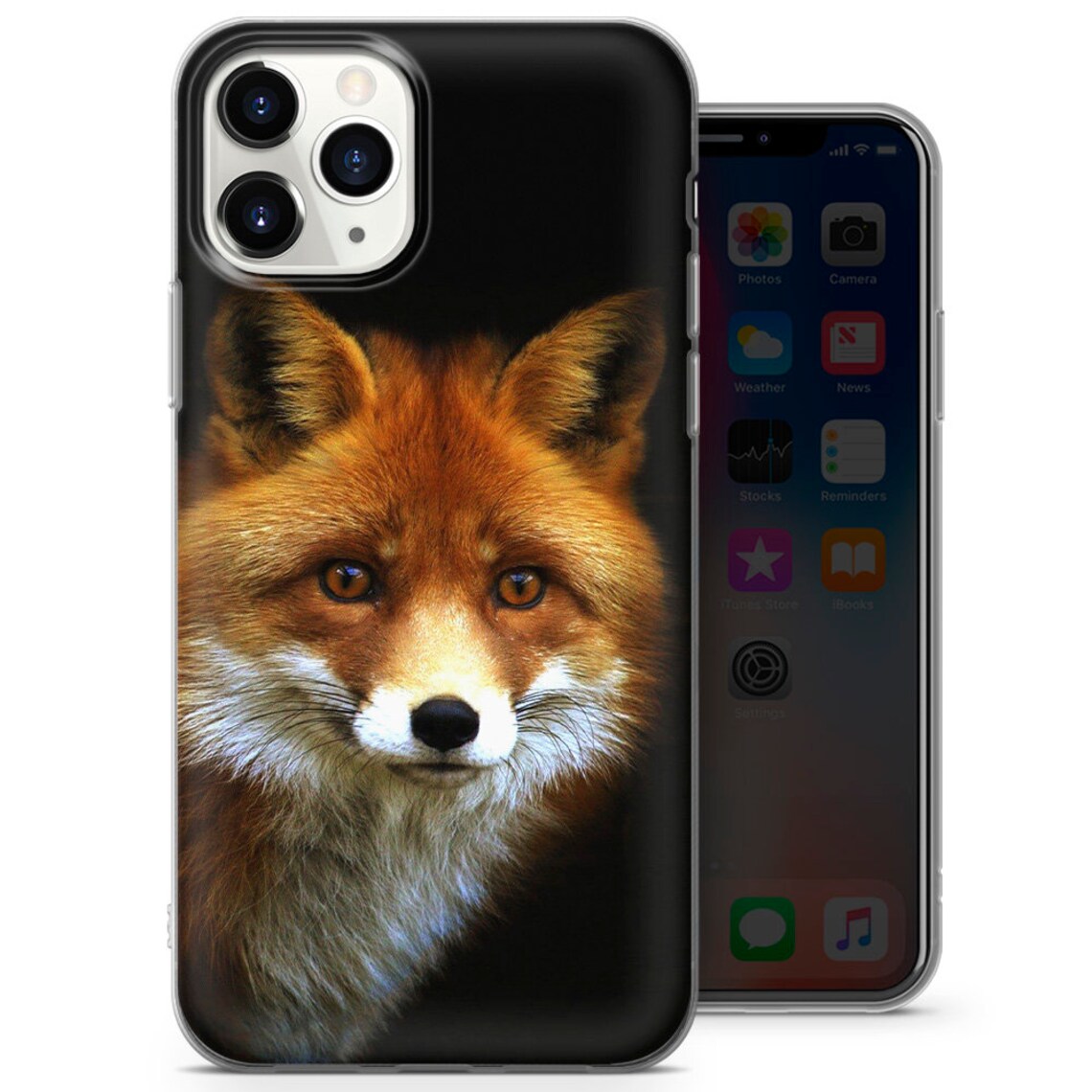 Fox Design Phone Case Cover for iPhone 14 Pro 13 12 11 XR - Etsy España