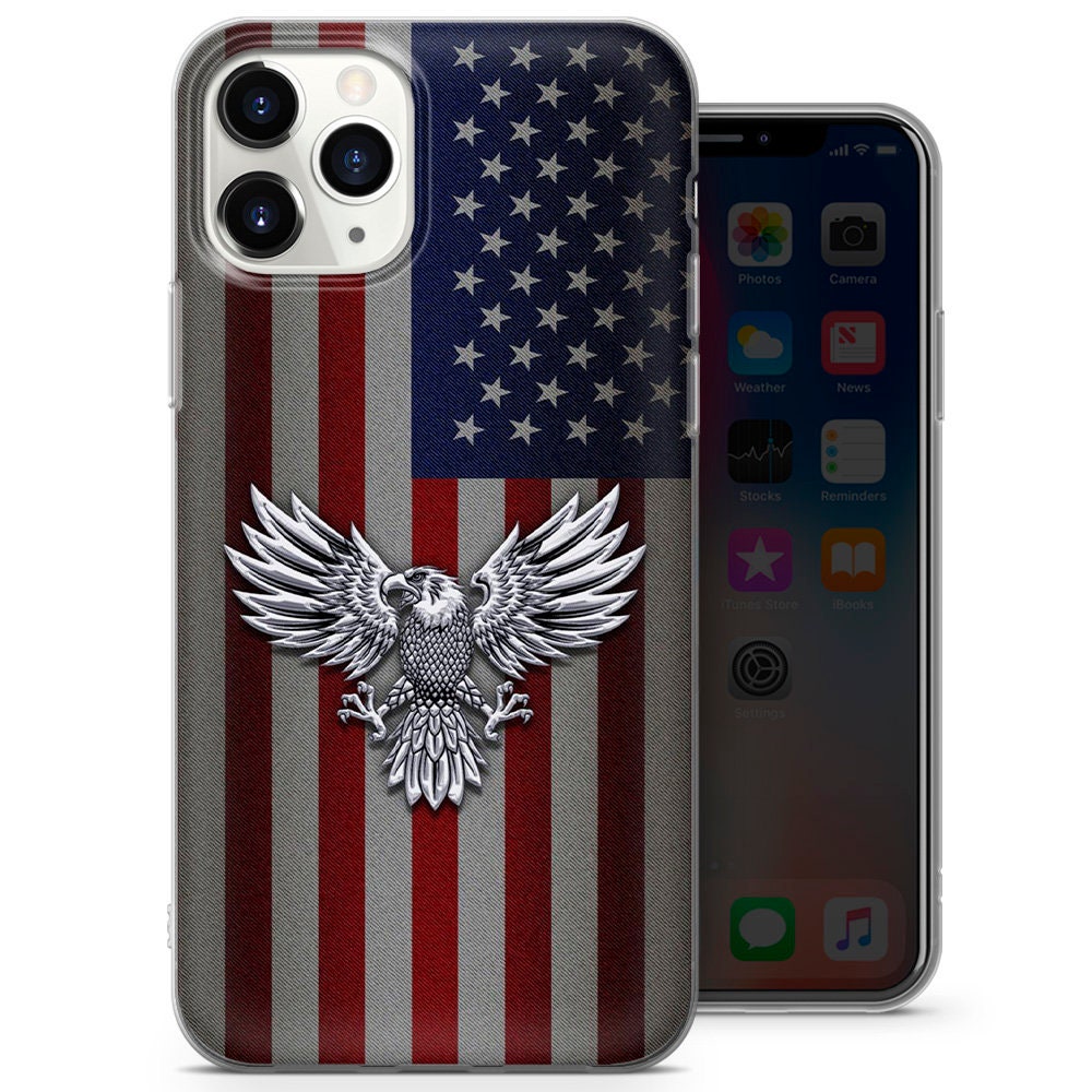 American Flag Eagle Design Phone Case Cover for iPhone 17 Pro Max, 16 ...