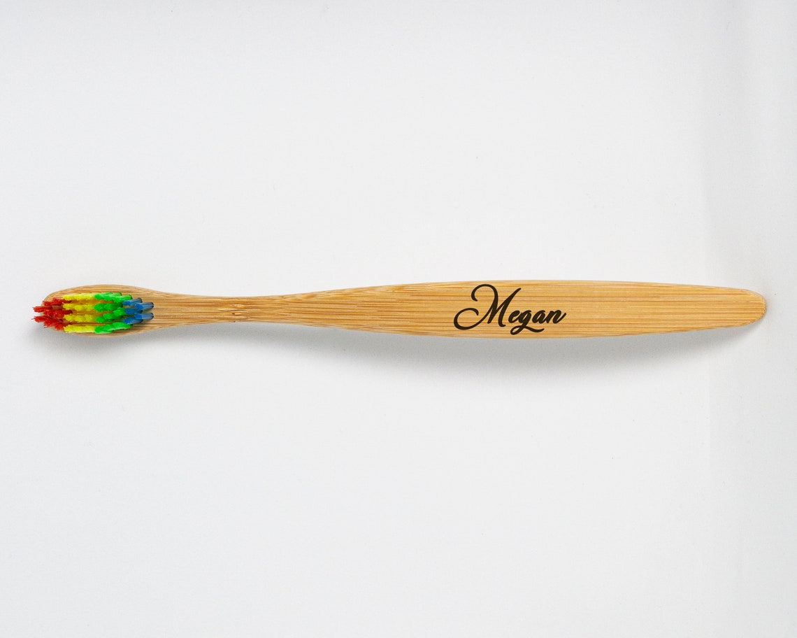 Personalized Bamboo Toothbrush: Eco-friendly Engraved Wood Brush - Etsy