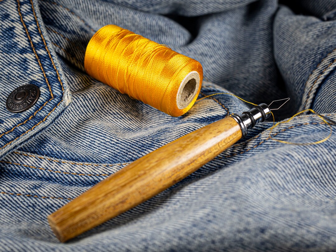 Handmade Wooden Needle Threader, Personalised Sewing Needles, Large Eye ...