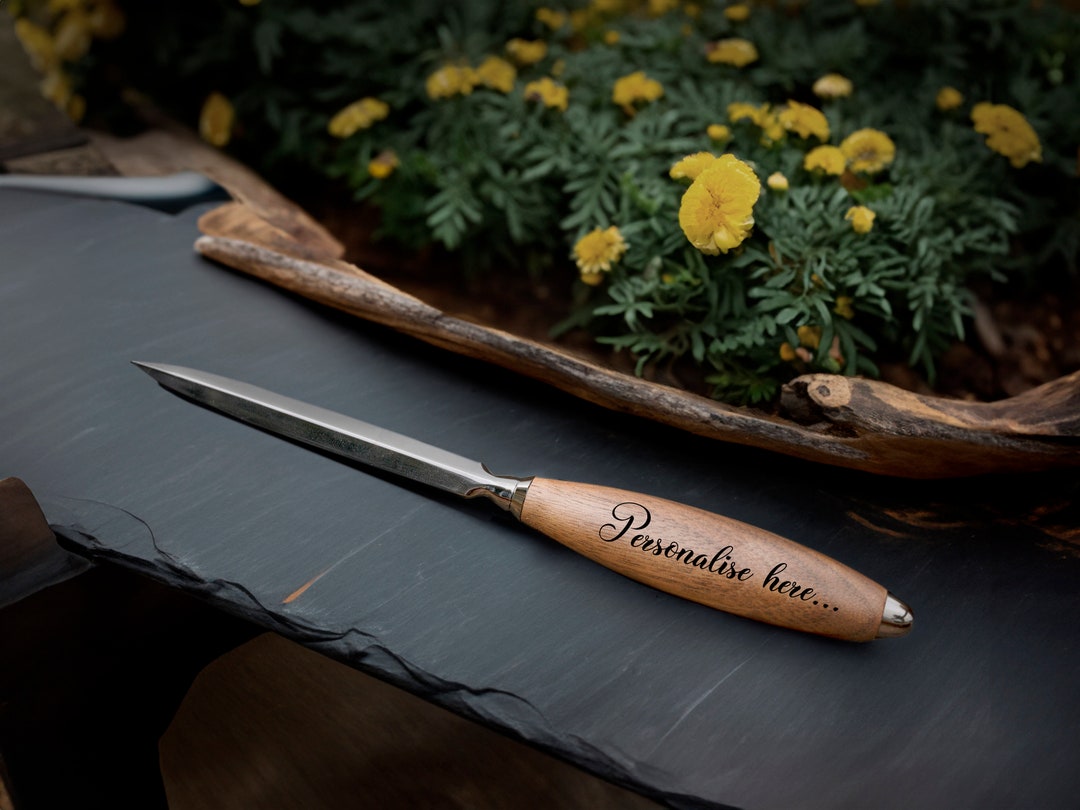 Personalised Letter Opener, Handmade Letter Knife, Carved Letter Opener ...
