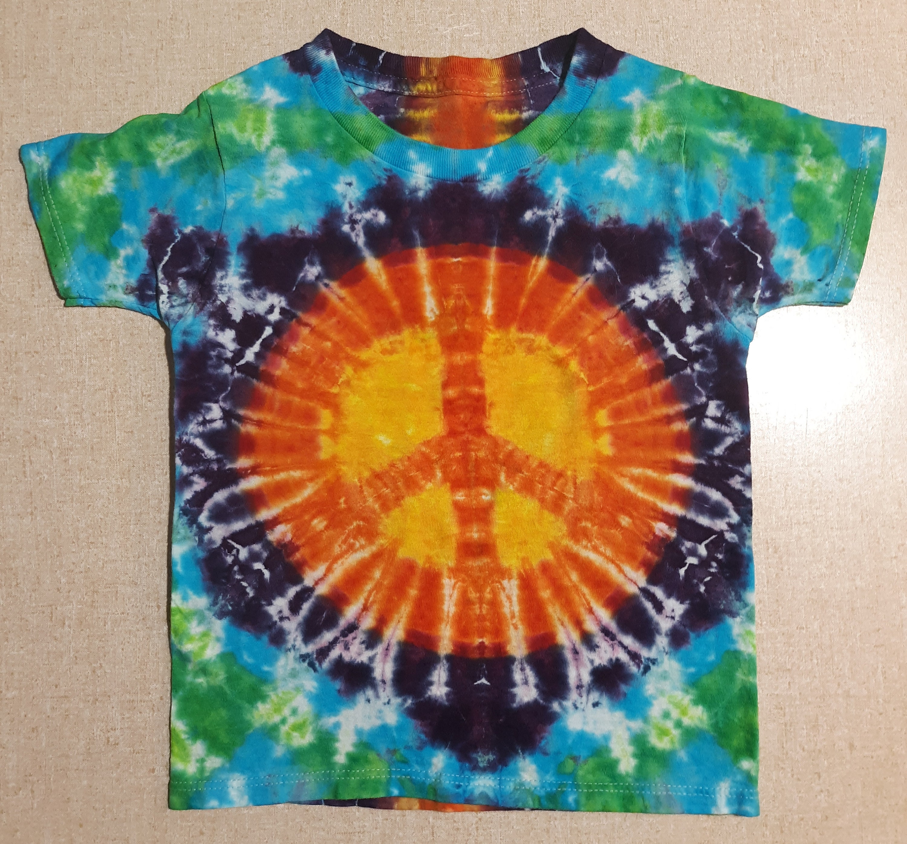 KIDS Size 2-3T Tie Dye Peace Sign - Etsy
