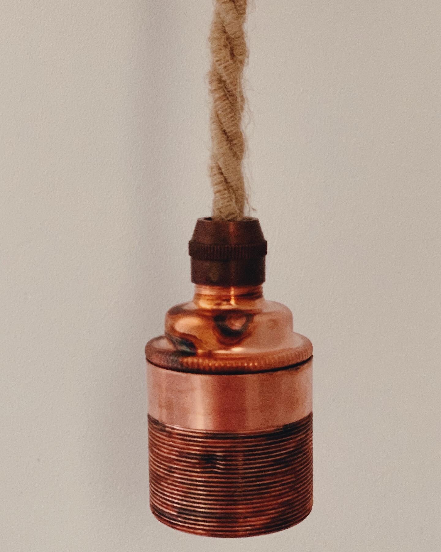 Rustic Copper Rope Pendant With 6 Drops without Bulbs - Etsy