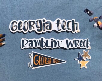 Georgia Tech Ramblin Wreck - Etsy