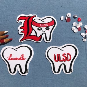 ULSD Sticker Set University of Louisville School of Dentistry - Etsy