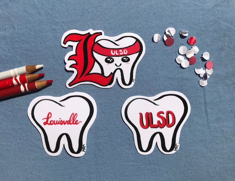 ULSD Sticker Set University of Louisville School of Dentistry Stickers ...