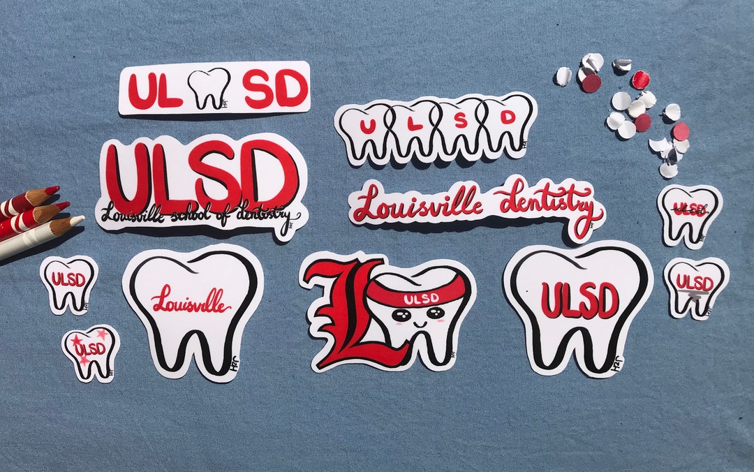 ULSD Sticker Set University of Louisville School of Dentistry Stickers ...