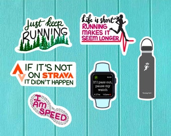 Runner Sticker Pack Running Stickers Runner Gift Run - Etsy