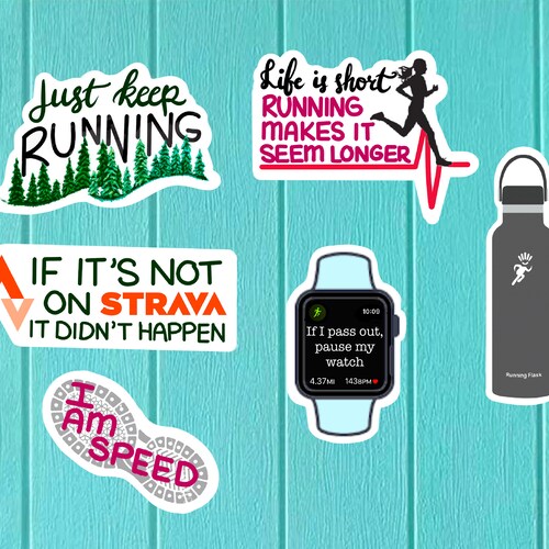 Running Sticker Set Cross Country Decals Track and Field - Etsy
