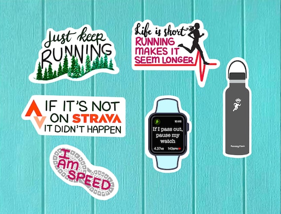 Running Sticker Set Cross Country Decals Track and Field - Etsy