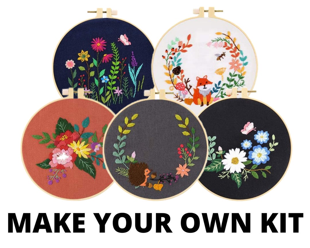 Choose Your Own Embroidery Pack Beginner Embroidery Kit - Etsy