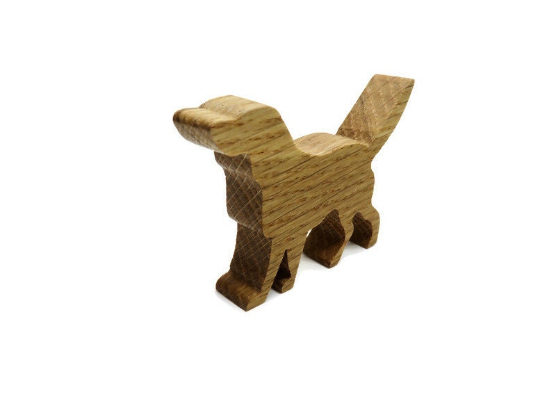 Wooden Dog Figurine, Handcrafted Dog Decor, Small for Desk or Shelf - Etsy