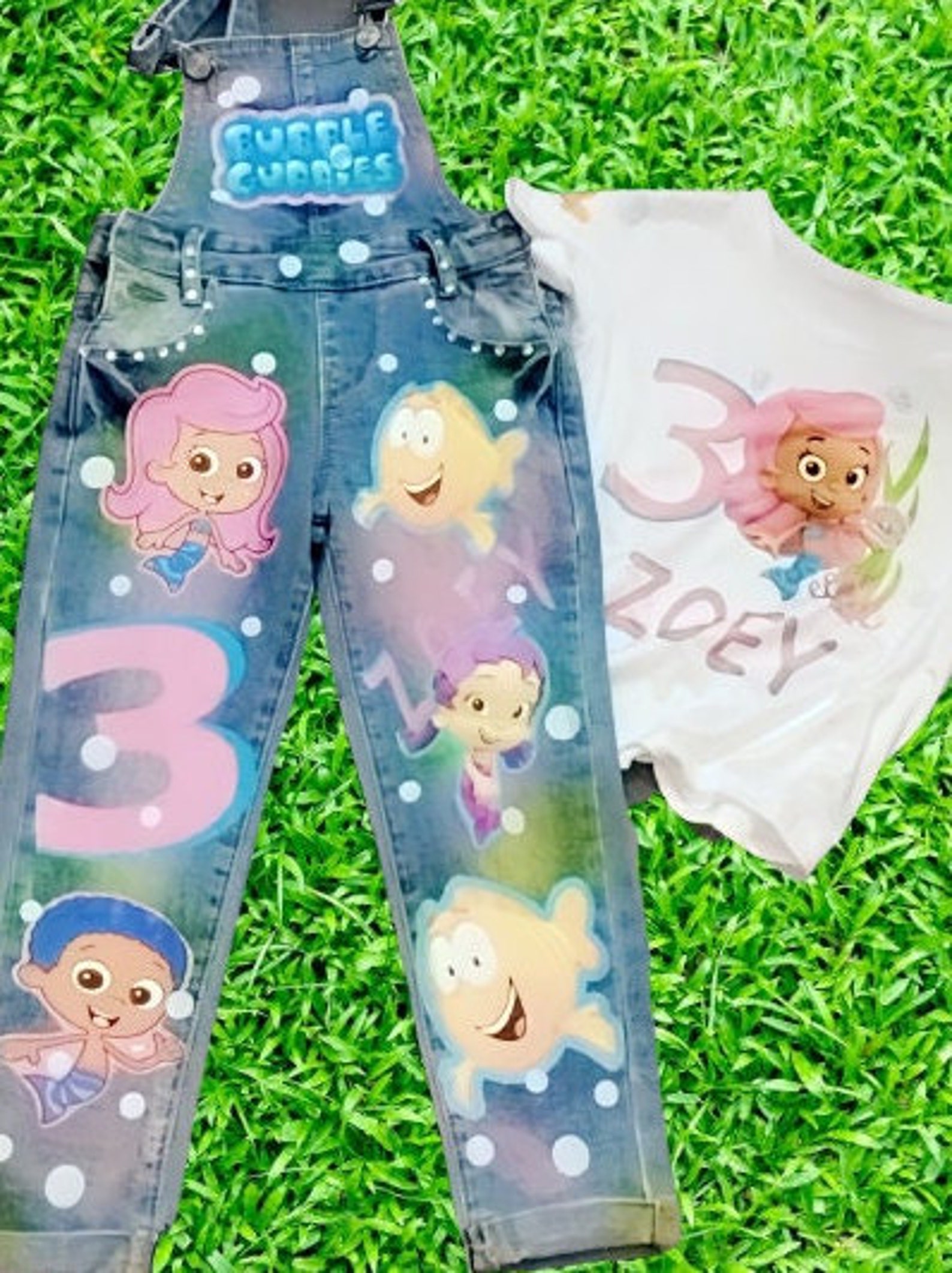 Baby Guppies Birthday Overall Set Etsy baby-guppies-birthday-overall-set-etsy