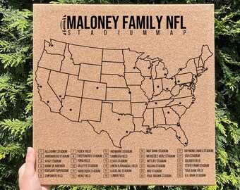 Nfl Stadium Bucket List - Etsy