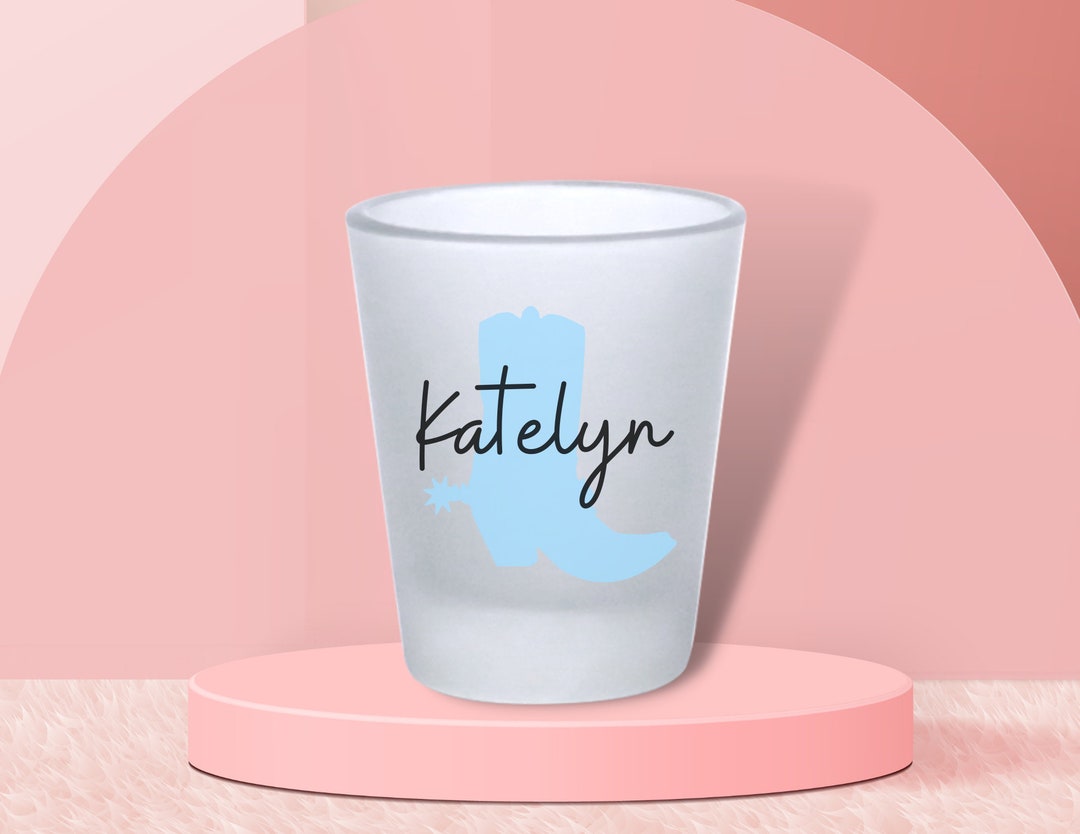 Cowboy Boot Shot Glass Personalized Frosted Shot Glasses Country Themed ...