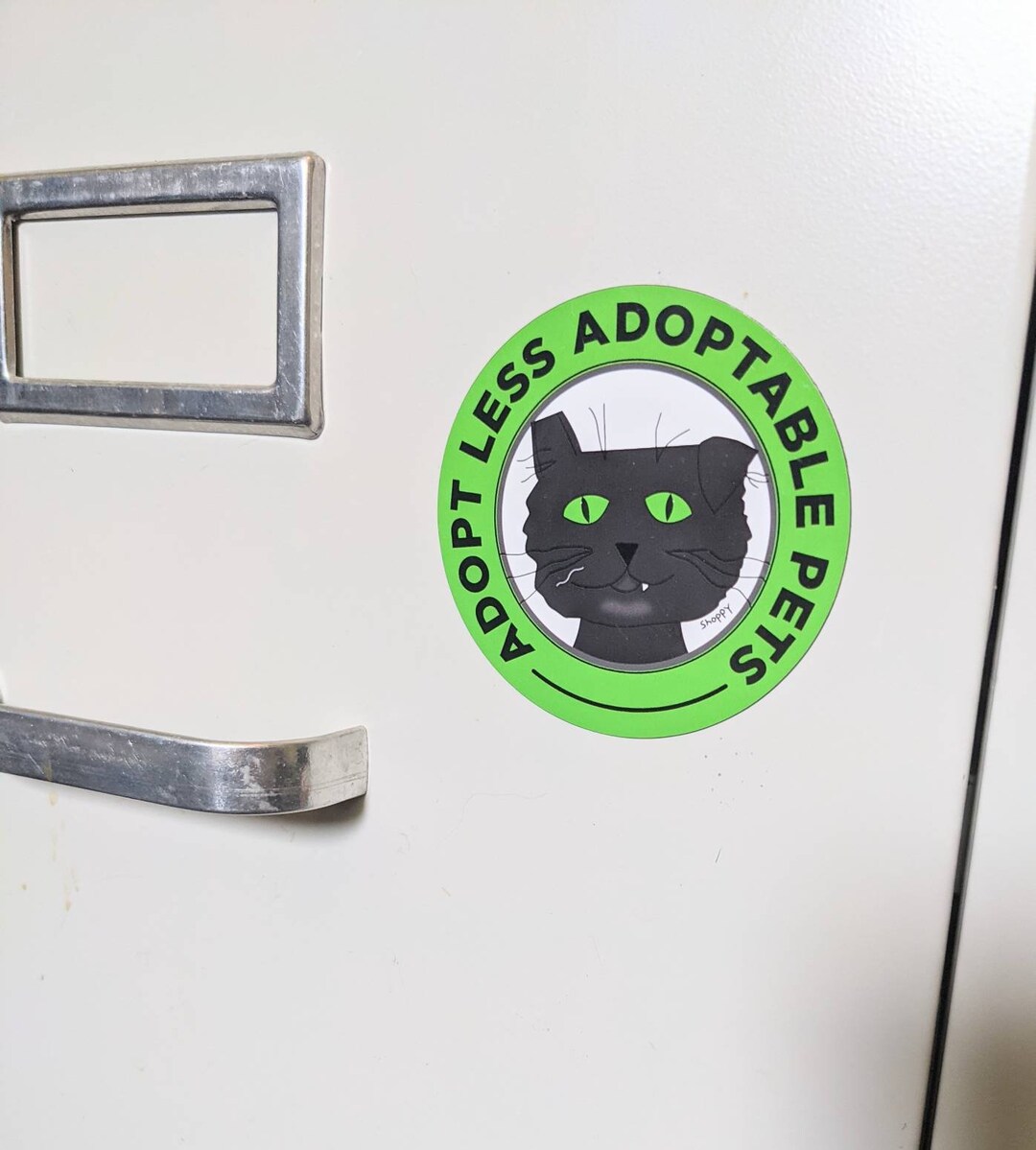 NEW Magnet - Adopt Less-adoptable Pets Magnet Featuring Shoppy - Etsy