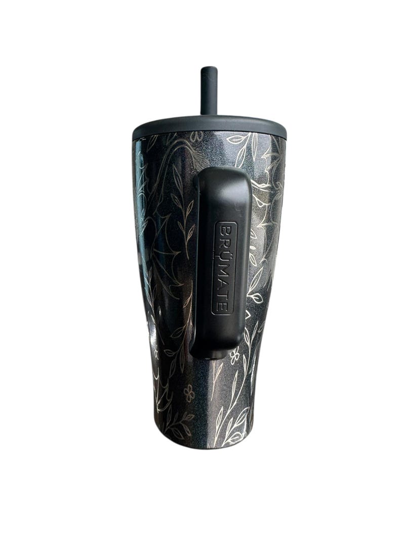 Dragon & Floral Engraved Brümate Era Tumbler | Bookish Fantasy Gift ...