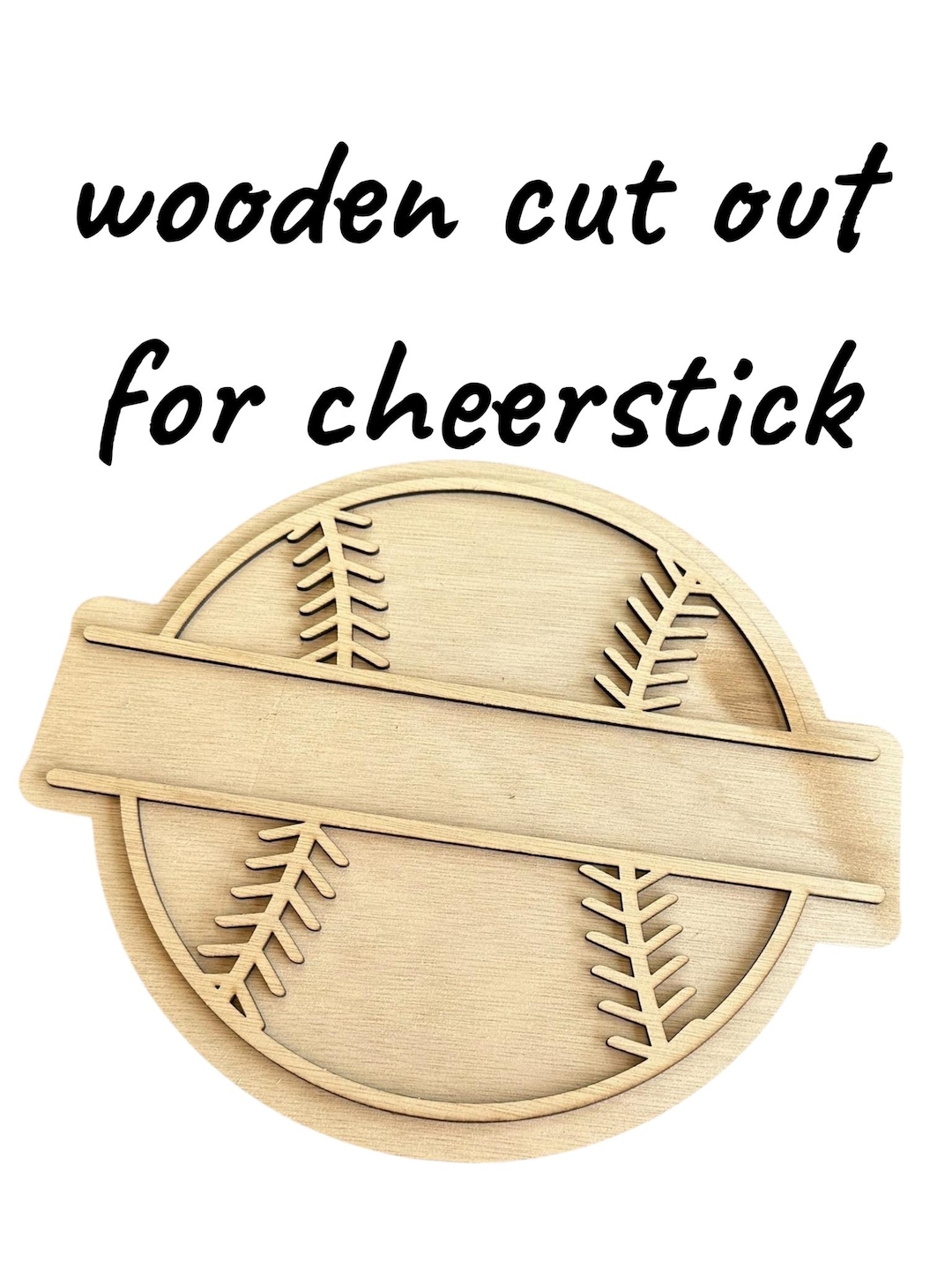Baseball Wooden Name Cut Out and Backer for DIY Decor Personalized ...