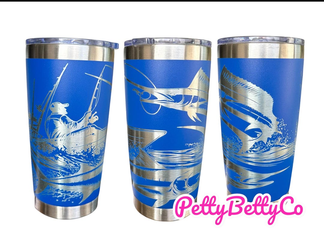 Salt Water Fishing Tumbler Father's Day Gift, Personalized Fish Lure ...
