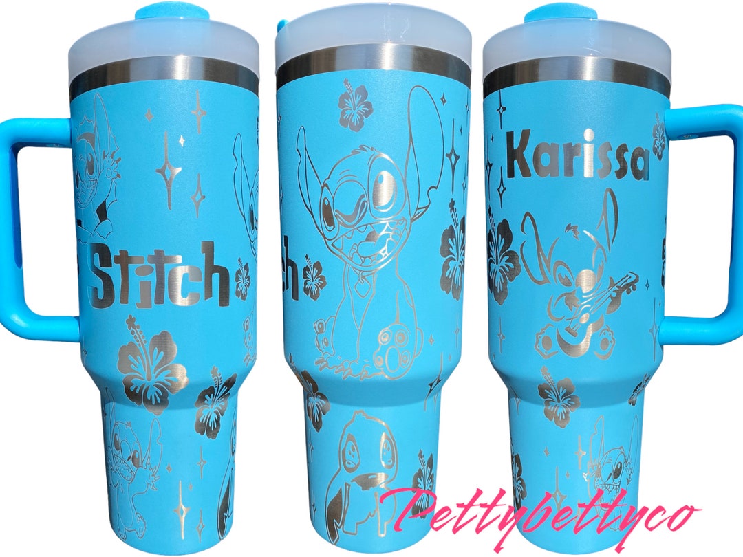 Blue Alien Cup - Custom Engraved Cup - 40oz Tumbler With Handle - Etsy