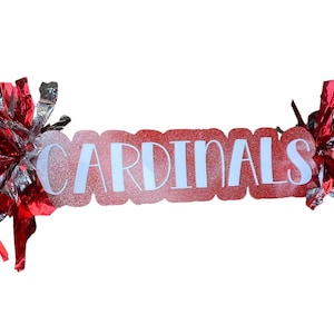 Pom Pom Sign Custom Cheer Stick - Game Day Signs - Custom Acrylic Cheer ...